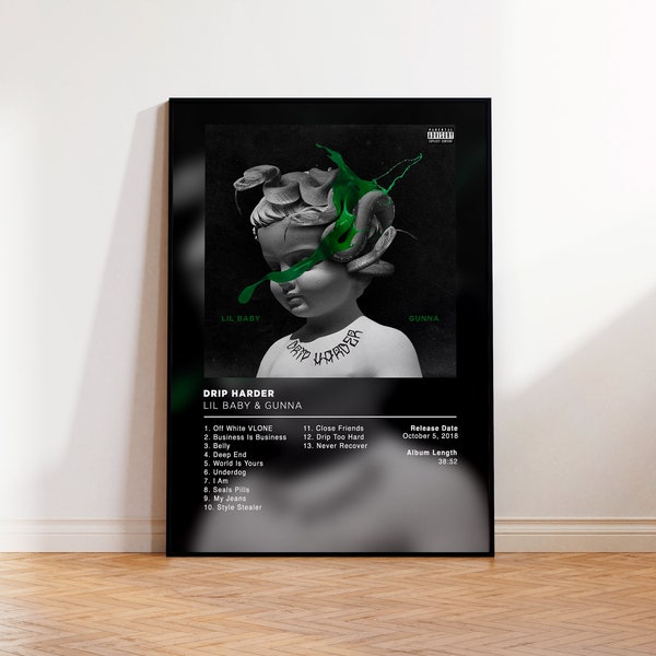 Drip Harder Album Cover Poster - Etsy Canada