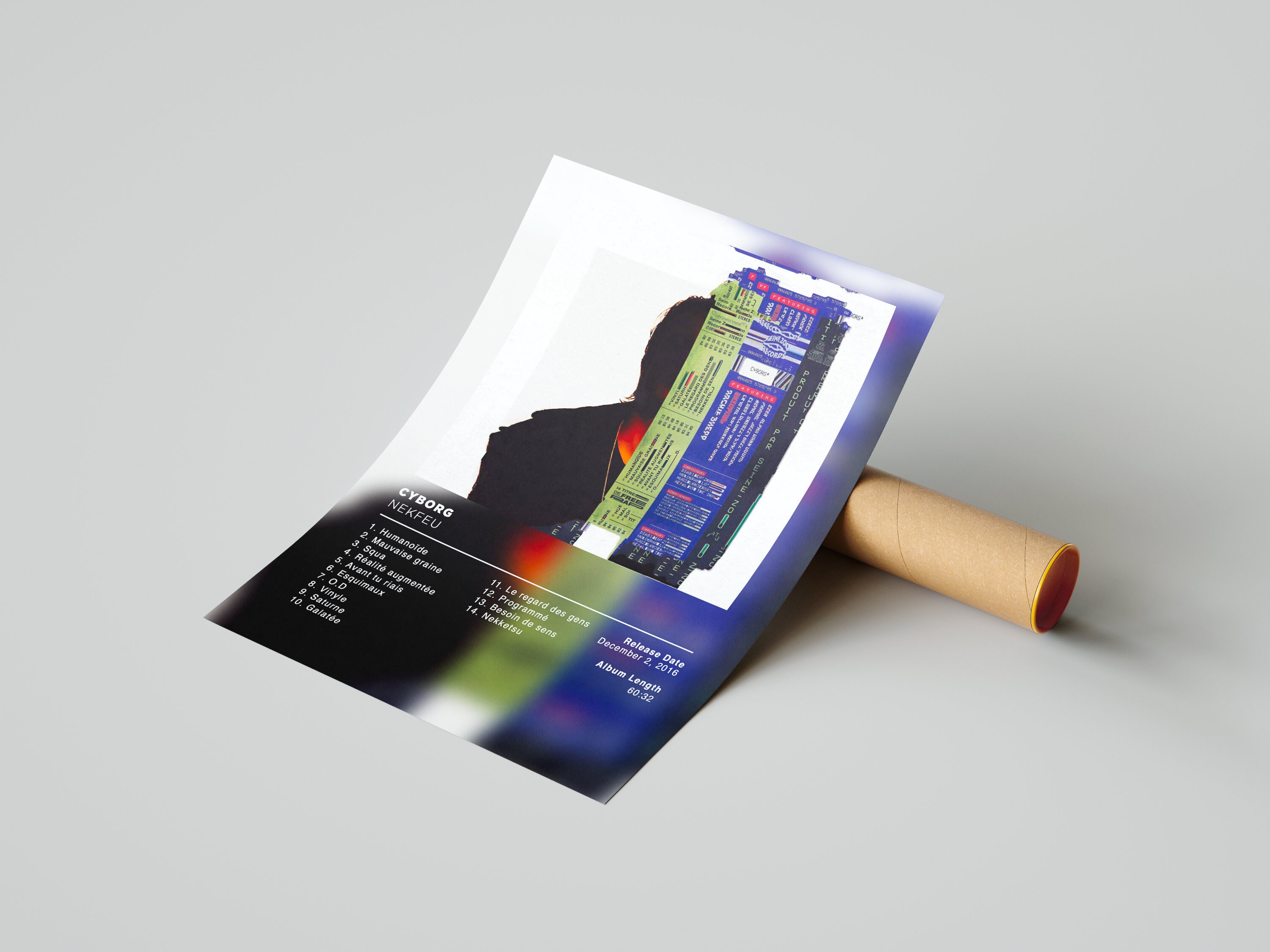 Album Poster Cyborg By Nekfeu, Rap Poster Designed & Sold By Helenka ...