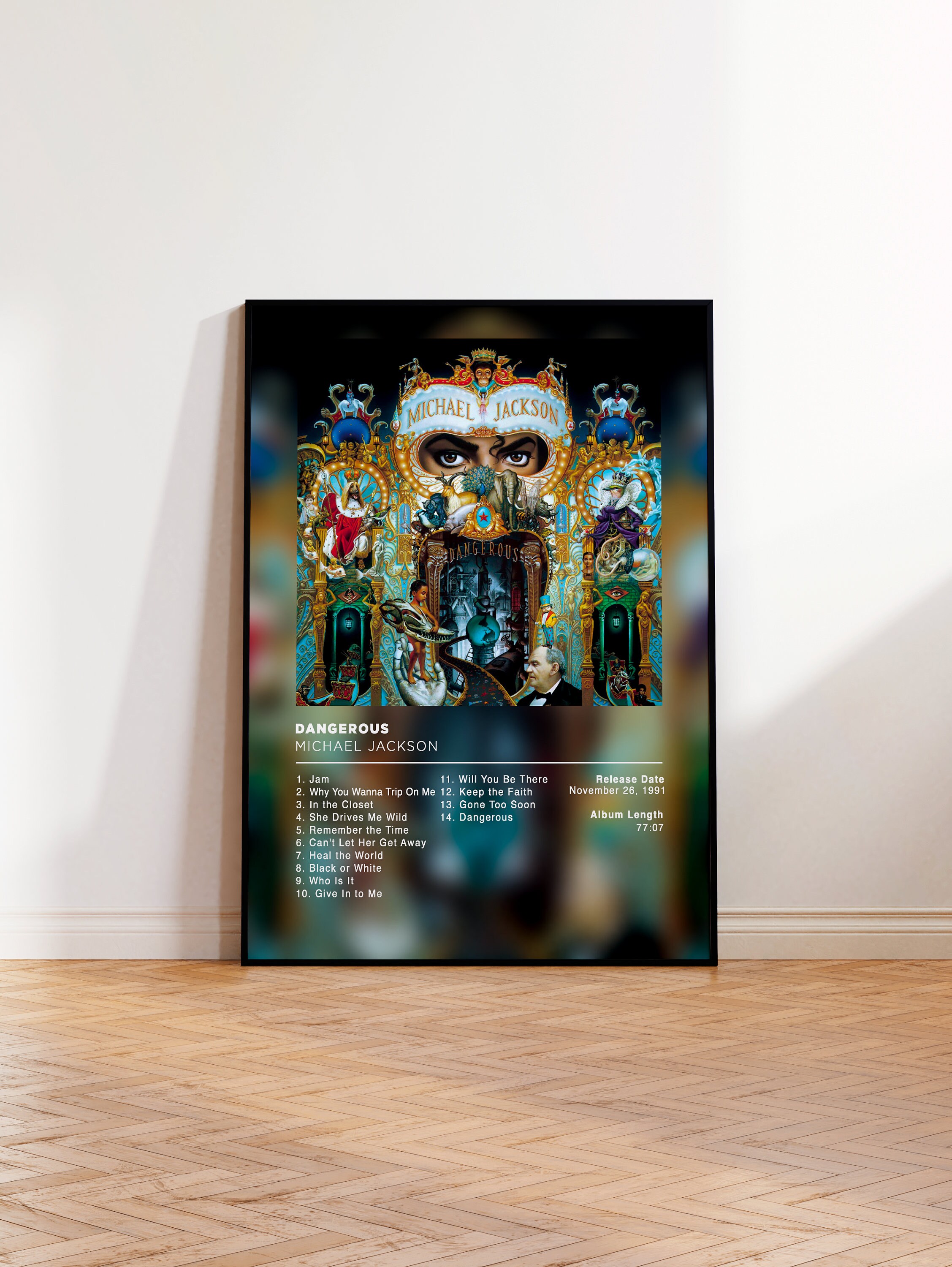 Album Poster Dangerous by Michael Jackson Rap Posters Album - Etsy
