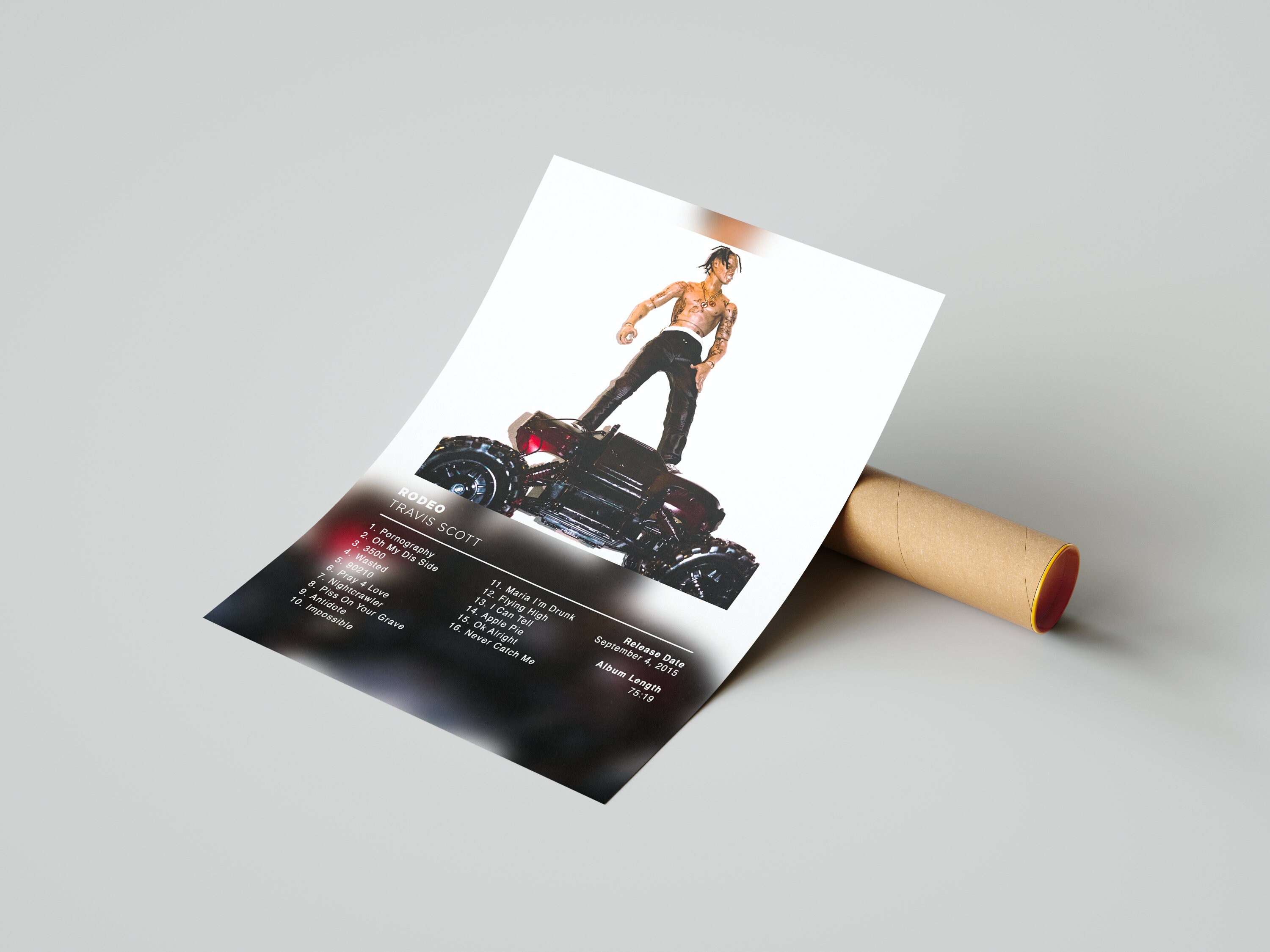 Album Poster Rodeo By Travis, Rap Posters, Album Cover, Album Wall Art ...