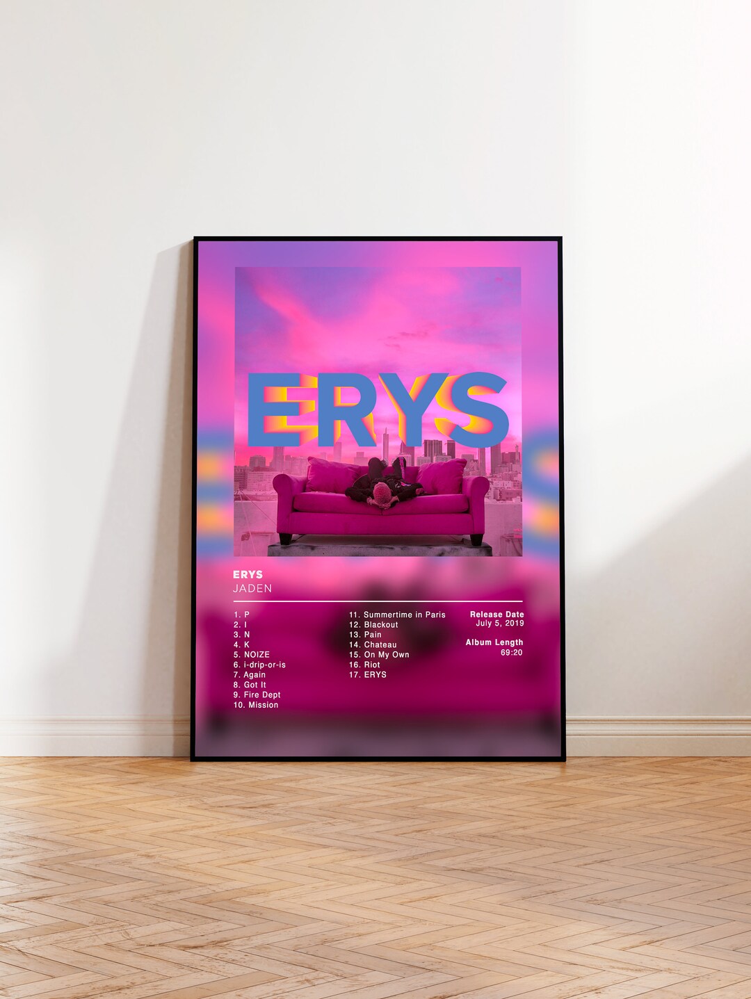 Album Poster ERYS by Jaden Rap Posters Album Cover Album - Etsy Hong Kong