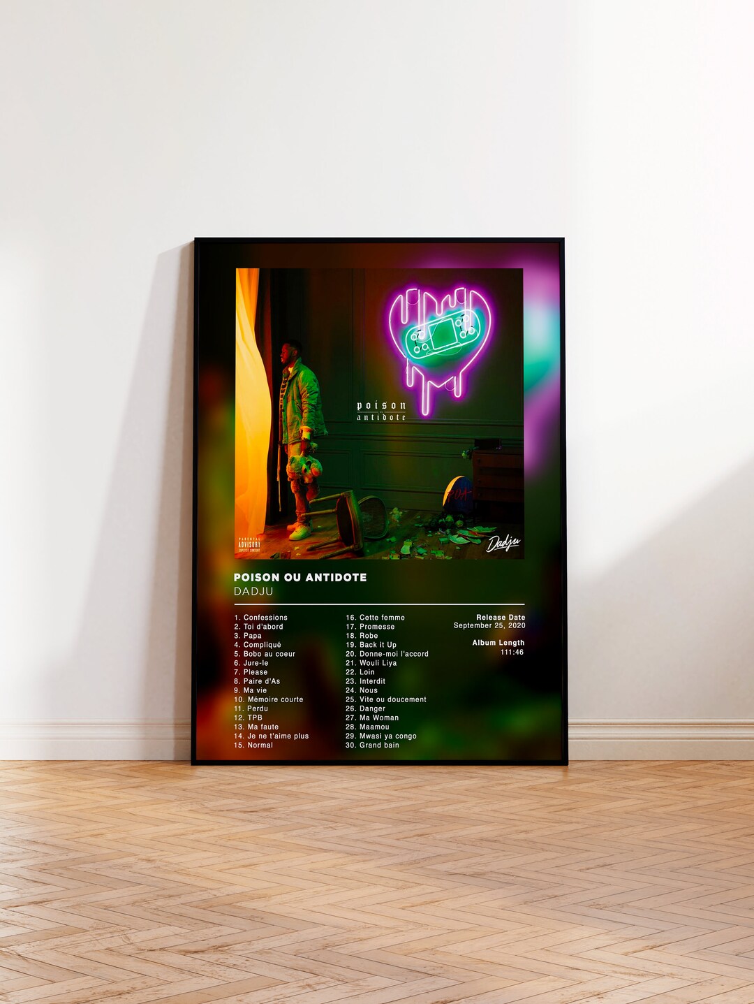 Album Poster Poison or Antidote by Dadju Rap Posters Album - Etsy