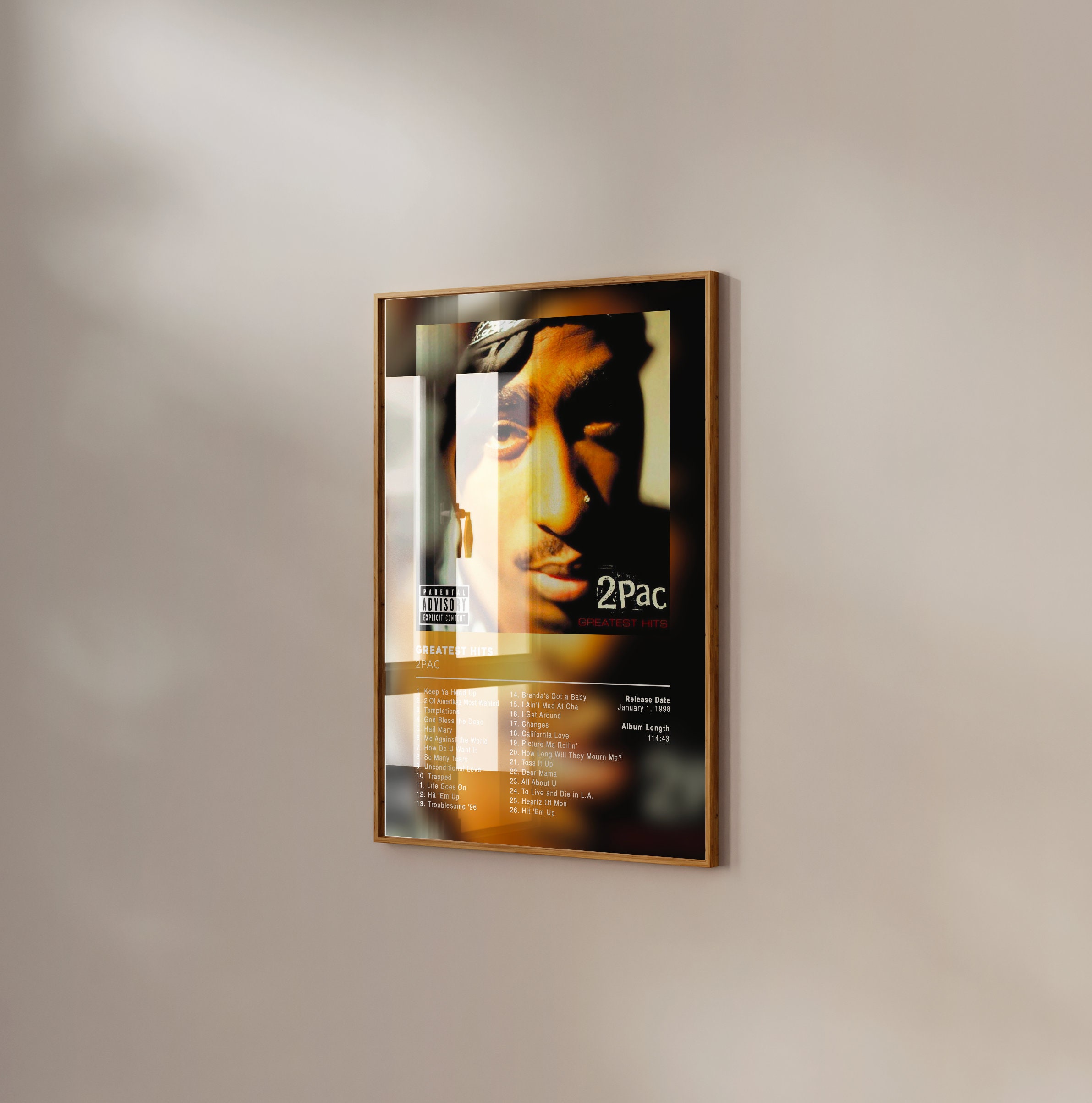 Album Poster Greatest Hits by 2pac Rap Posters Album Cover - Etsy