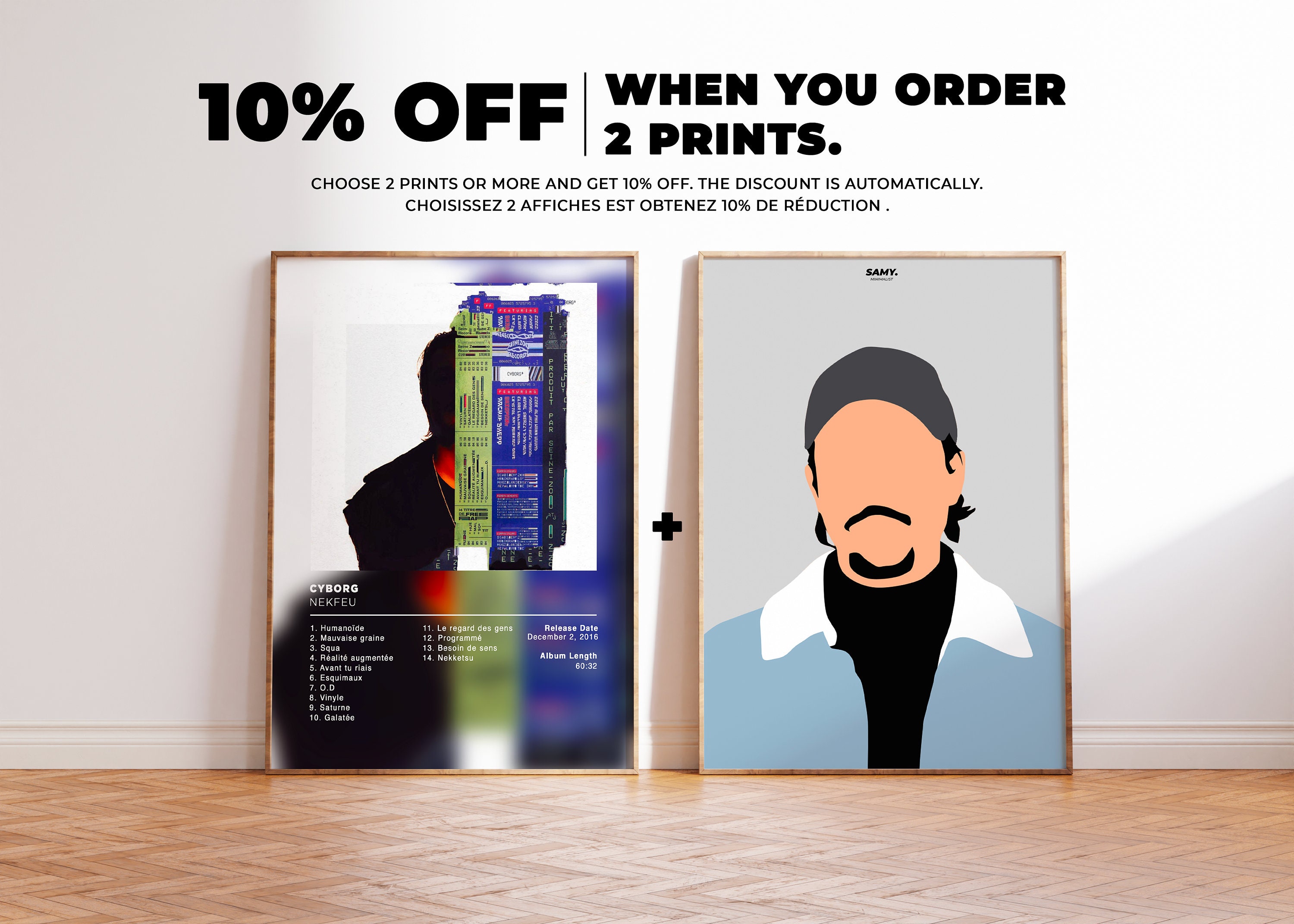 Album Poster Cyborg By Nekfeu, Rap Poster Designed & Sold By Helenka ...