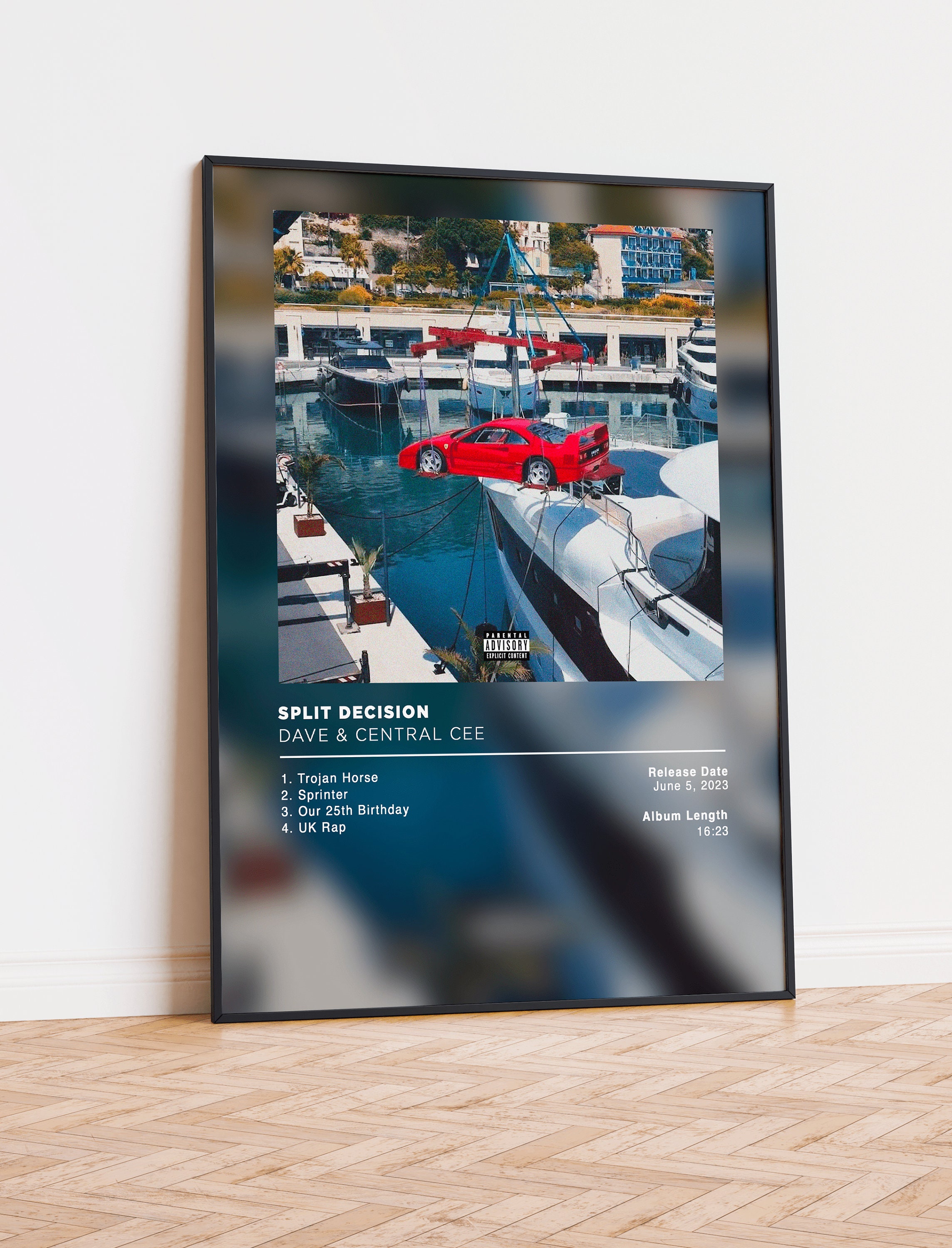 Album Poster Split Decision By Central Cee And Dave Designed & Sold By New