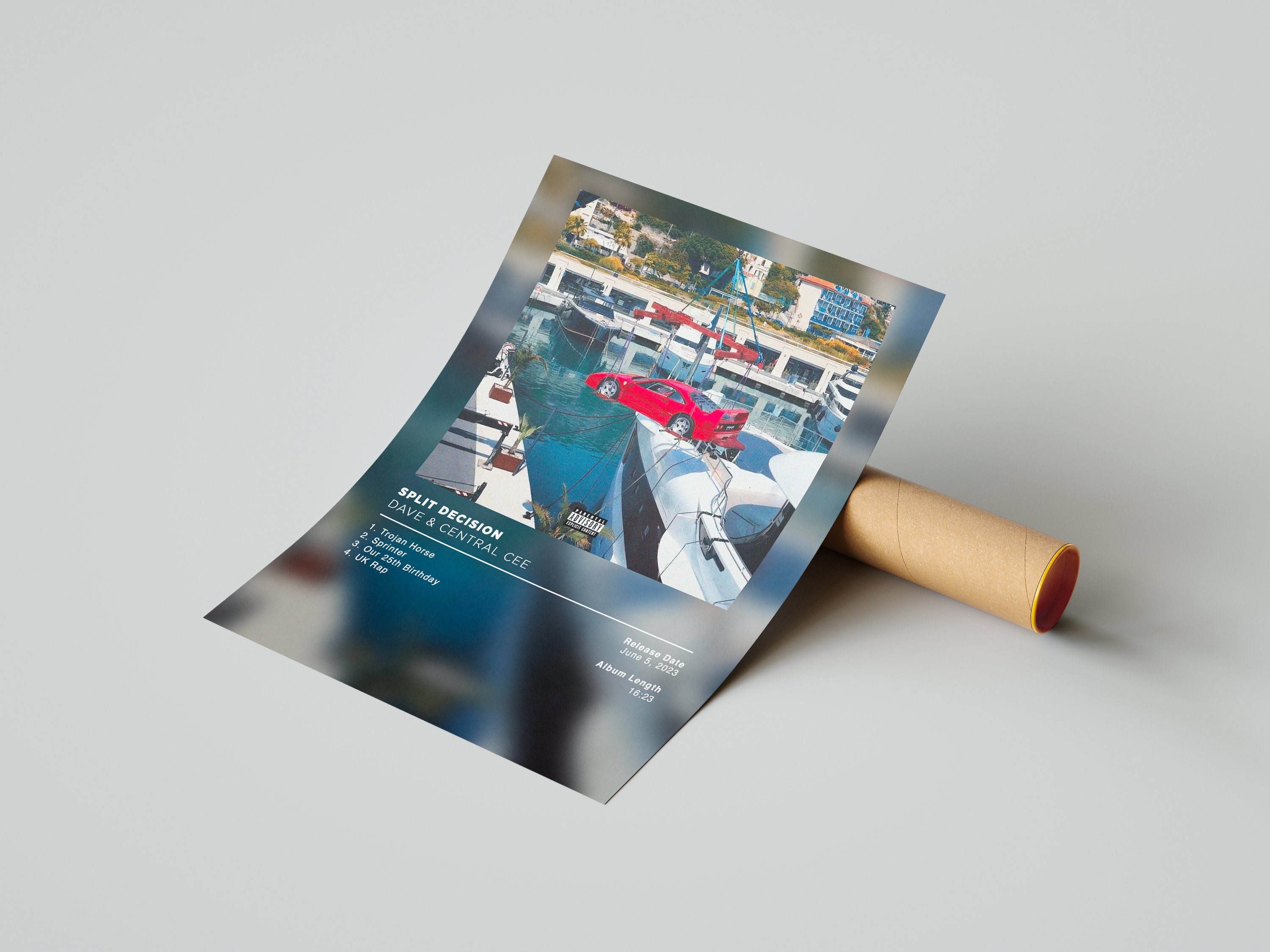 Album Poster Split Decision By Central Cee And Dave Designed & Sold By New