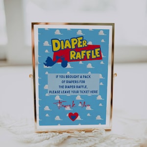 Editable Diaper Raffle Sign, It's a Boy Story Printable, Diaper Game ...