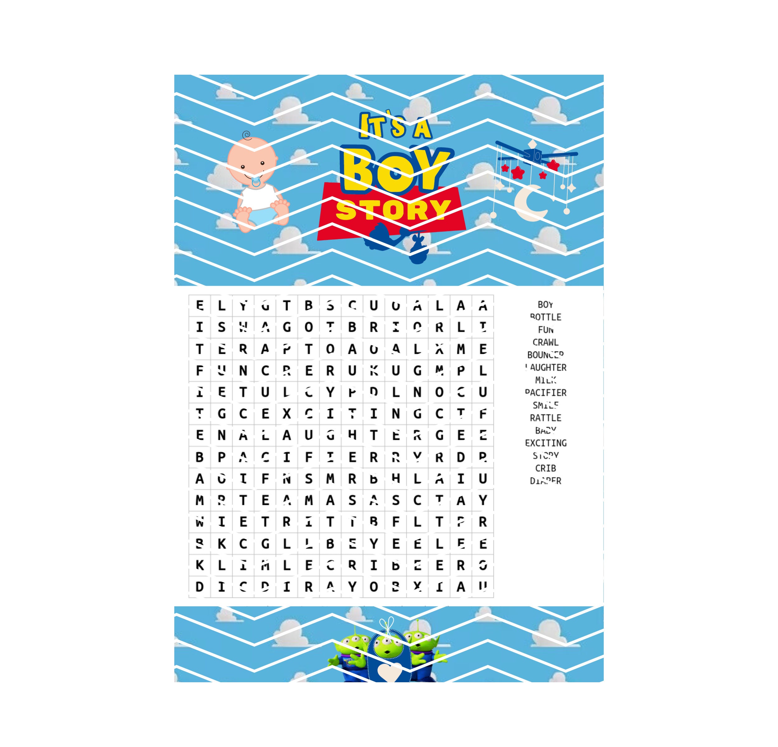 It's a Boy Story Bundle Baby Shower Bundle Toy Story Theme - Etsy