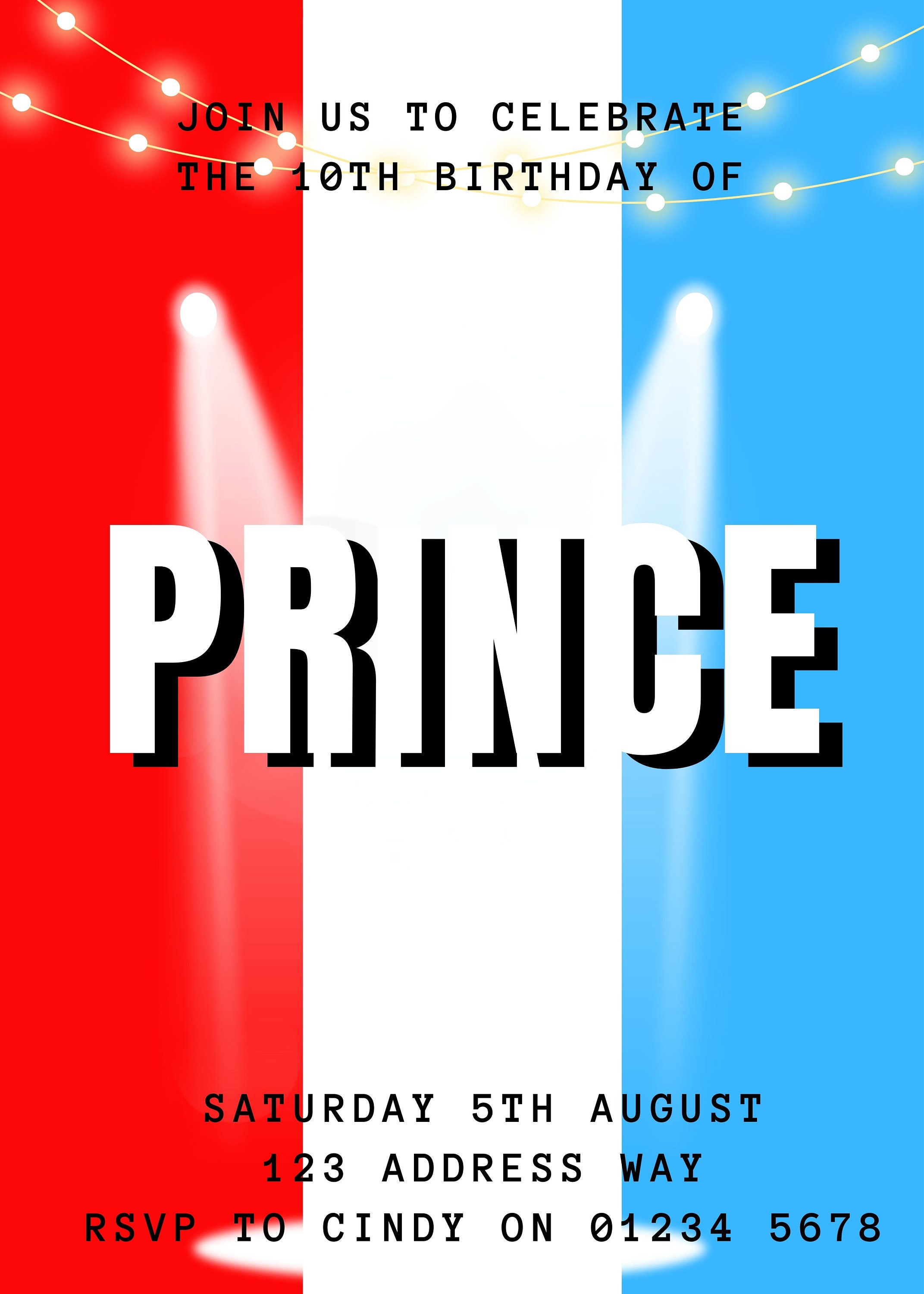 Prime Birthday Invitation Evite Template Instant Digital Download ...