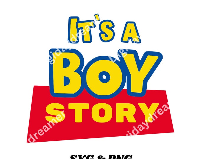 It’s a Boy Story Png and Svg - Etsy