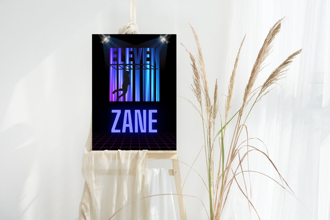 Eleventh Birthday Welcome Template 11th Party Sign Editable A1 Eleventh ...