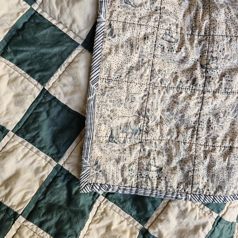 Green Baby Quilt - Etsy