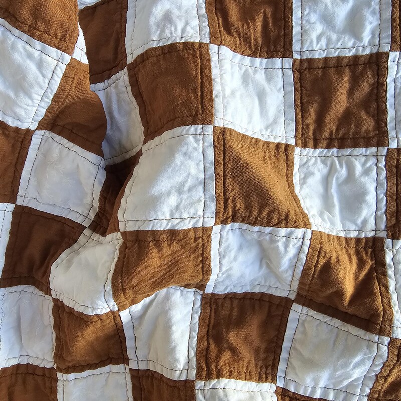 Brown Quilt - Etsy