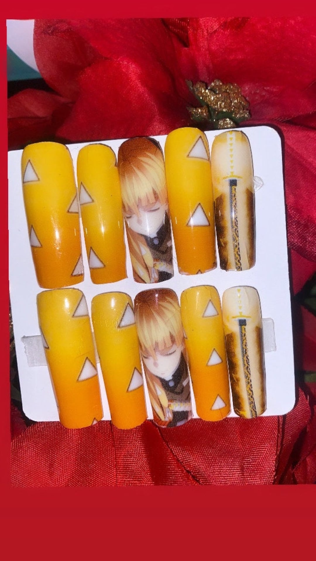 Demon Anime Nails - Etsy