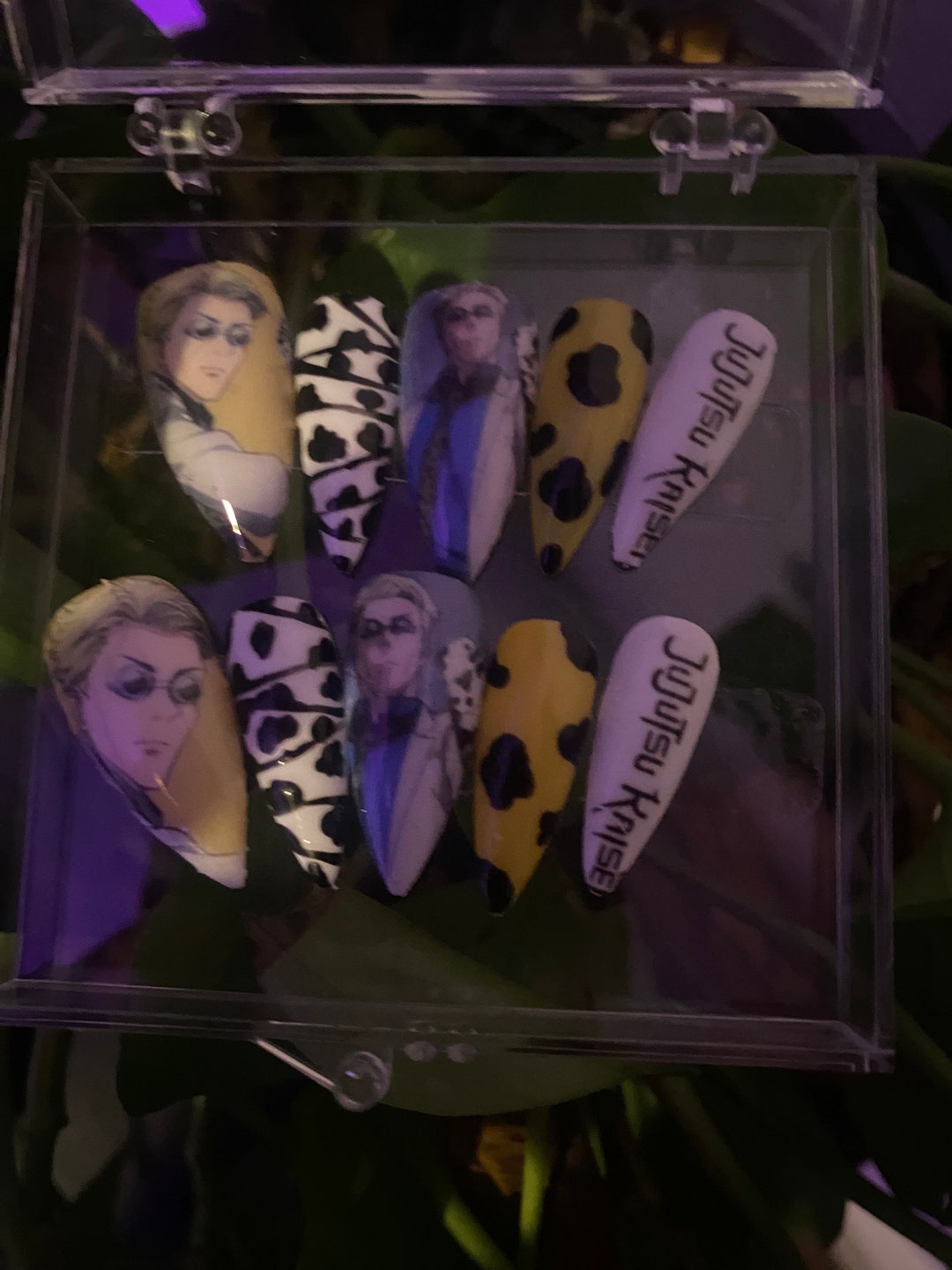 Curse Anime Nails - Etsy
