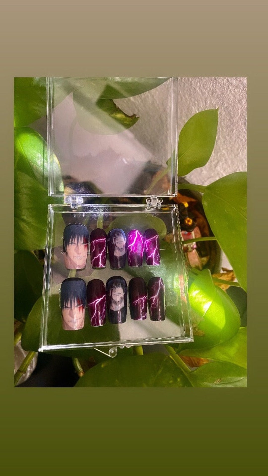 Curse Anime Nails - Etsy