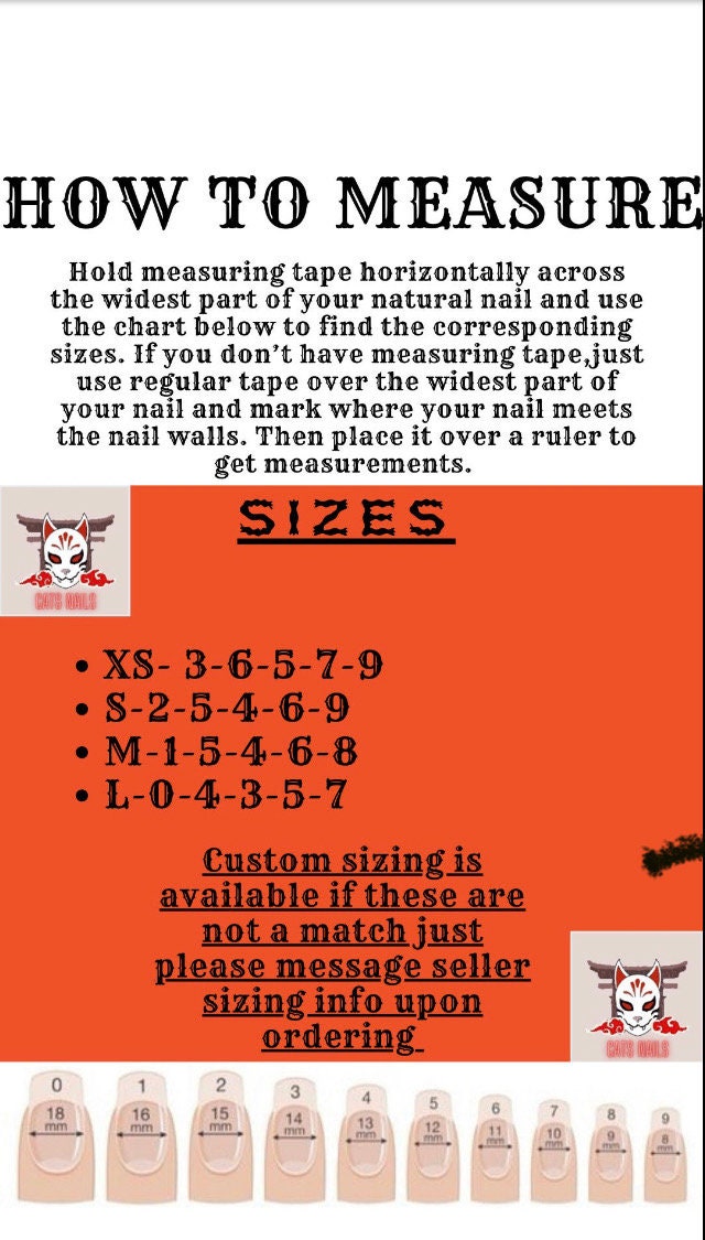 Curse Anime Nails - Etsy