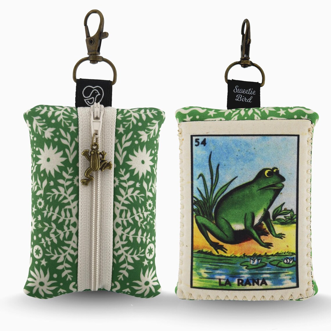 La Rana Frog Pouch, Loteria Card Neoprene Coin Wallet - Etsy