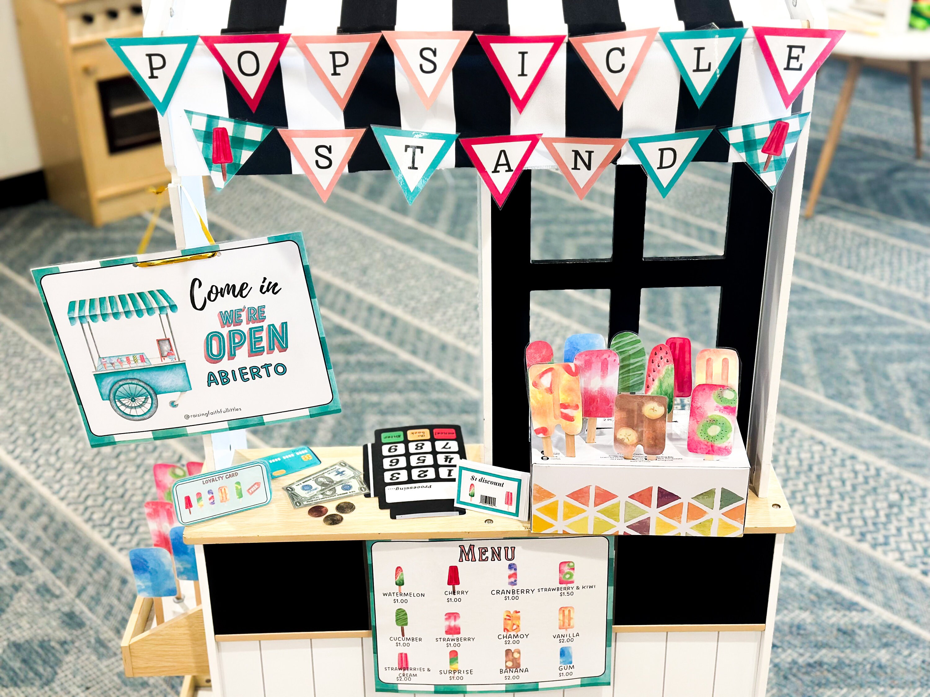 Popsicle Stand Dramatic Play | Pretend Play Printables - Etsy
