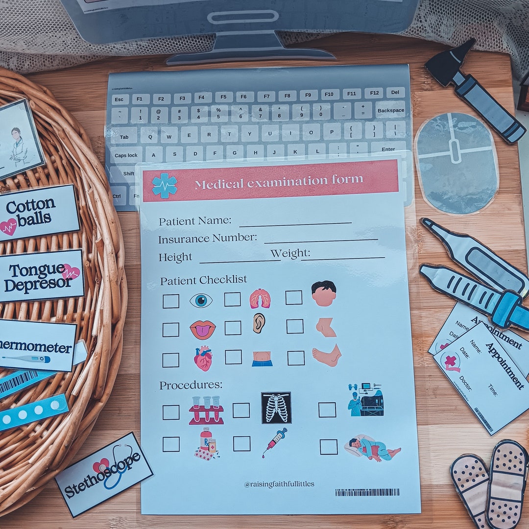 Hospital Dramatic Play | Hospital Pretend Play - Etsy