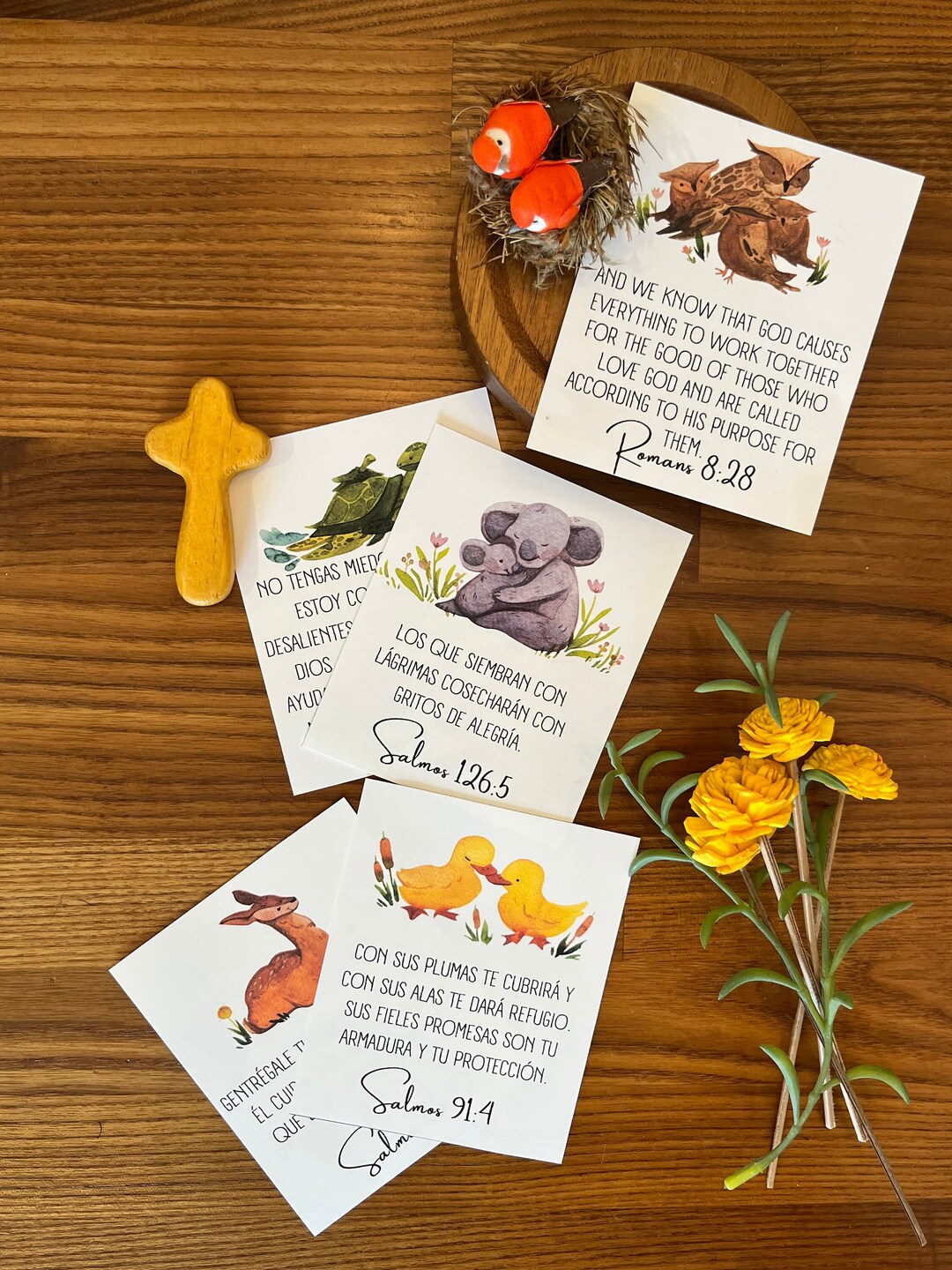 Bilingual Biblical Affirmation Cards | Tarjetas Biblicas De ...