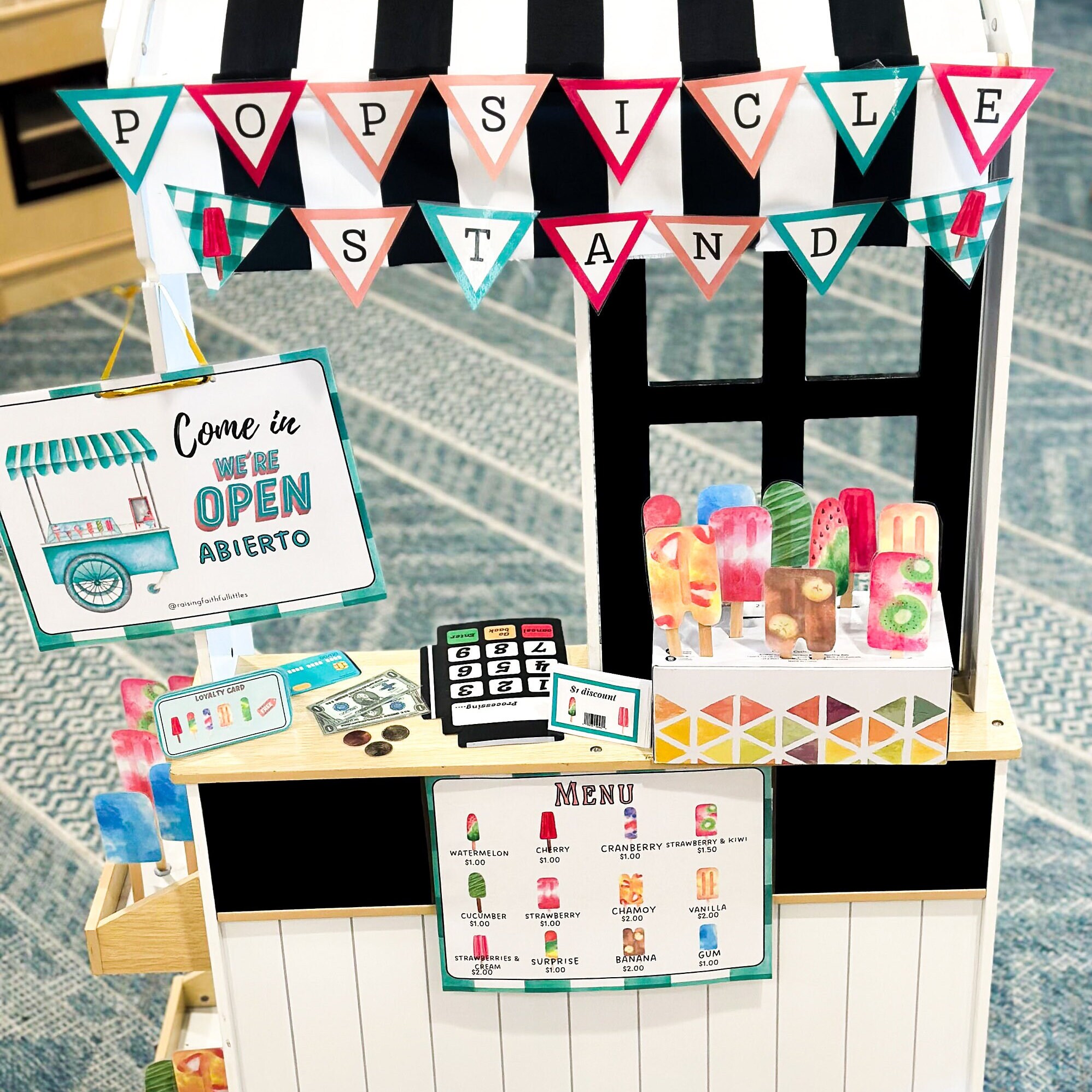 Popsicle Stand Dramatic Play | Pretend Play Printables - Etsy