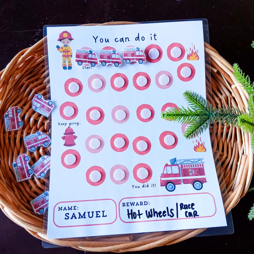 Firefighter Reward Chart - Etsy