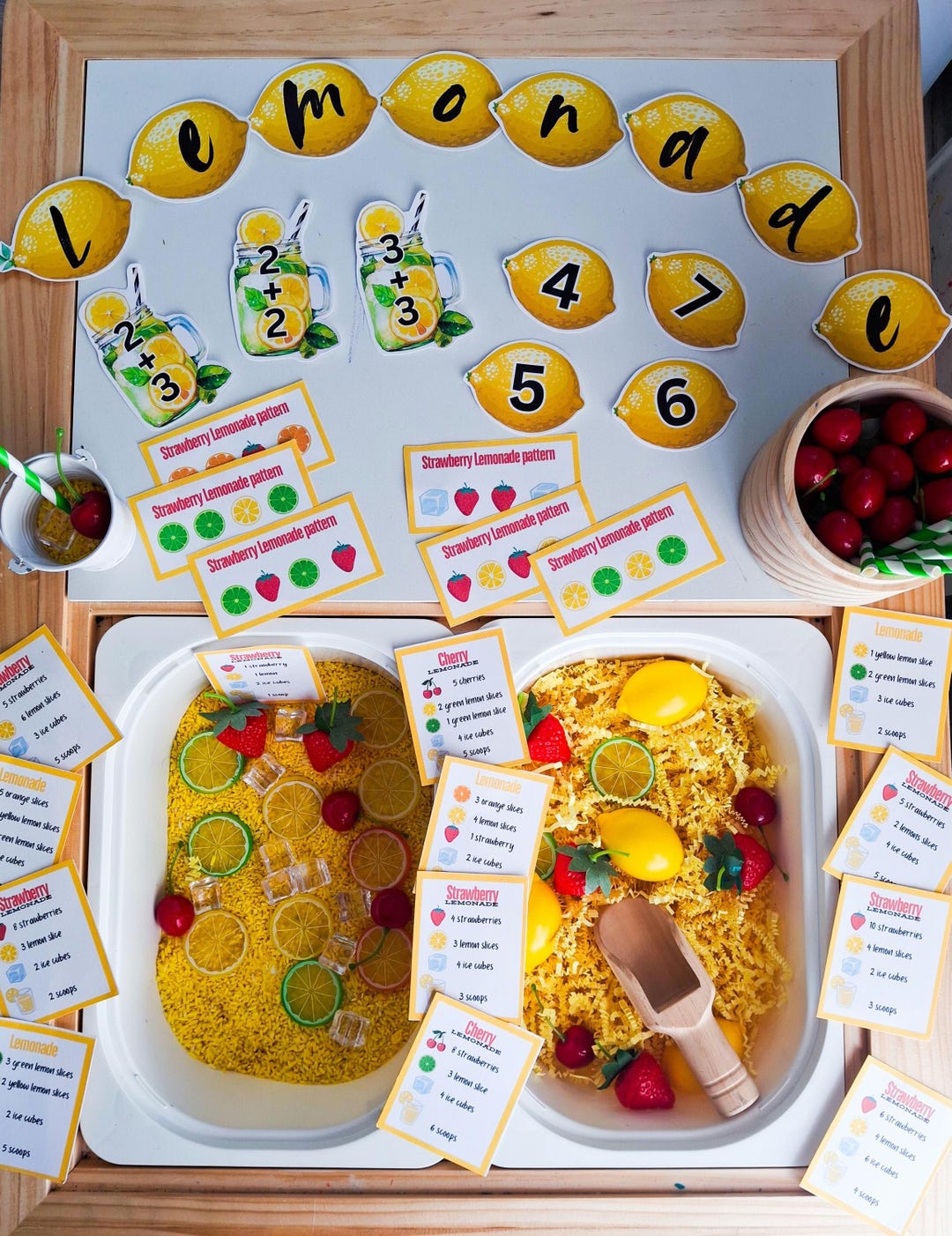 Lemonade Stand Sensory Printables + Math - Etsy