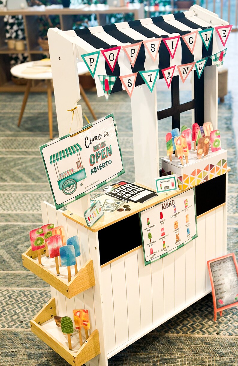 Popsicle Stand Dramatic Play | Pretend Play Printables - Etsy
