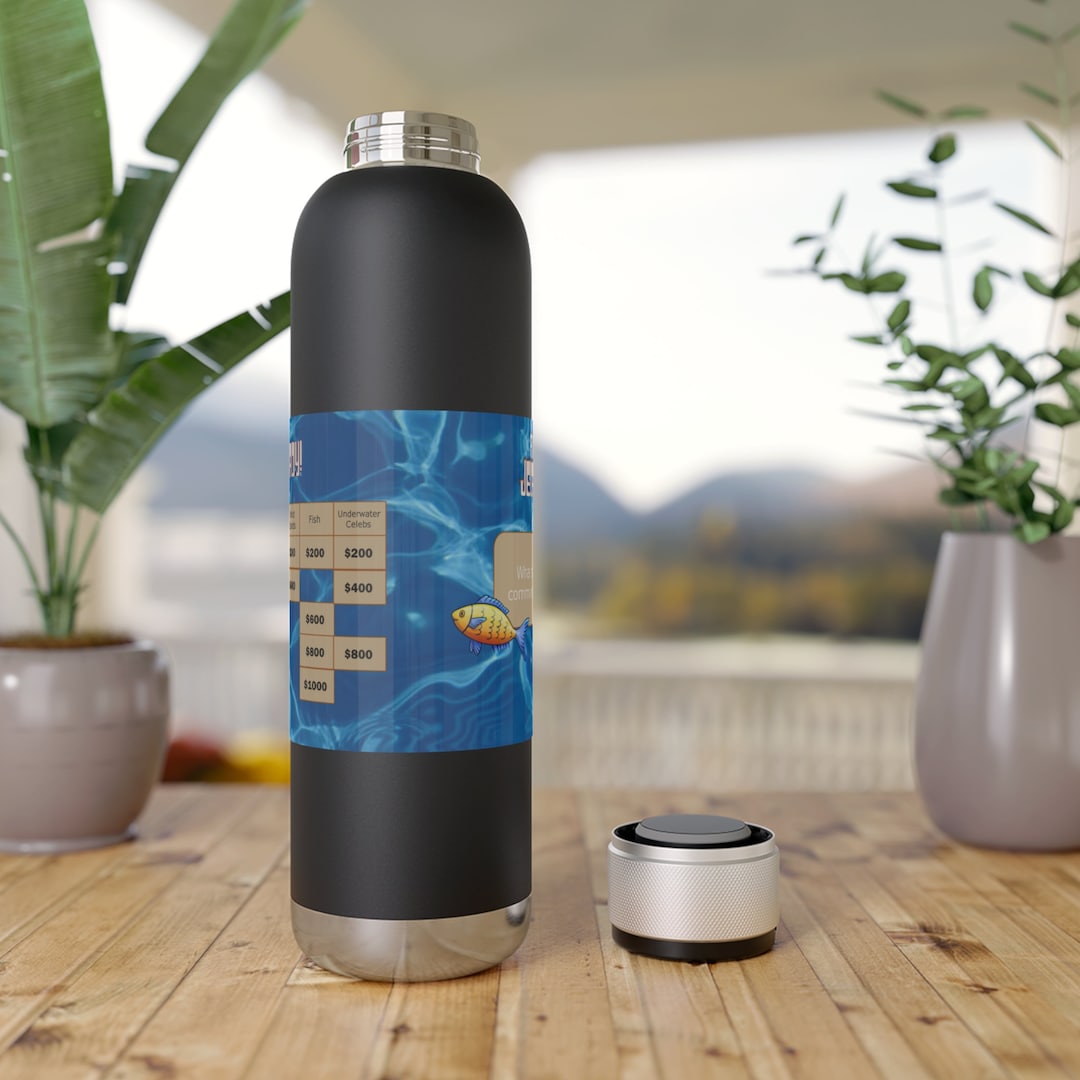 Soundwave Copper Vacuum Audio Bottle 22oz With Jeopardy Final Question ...