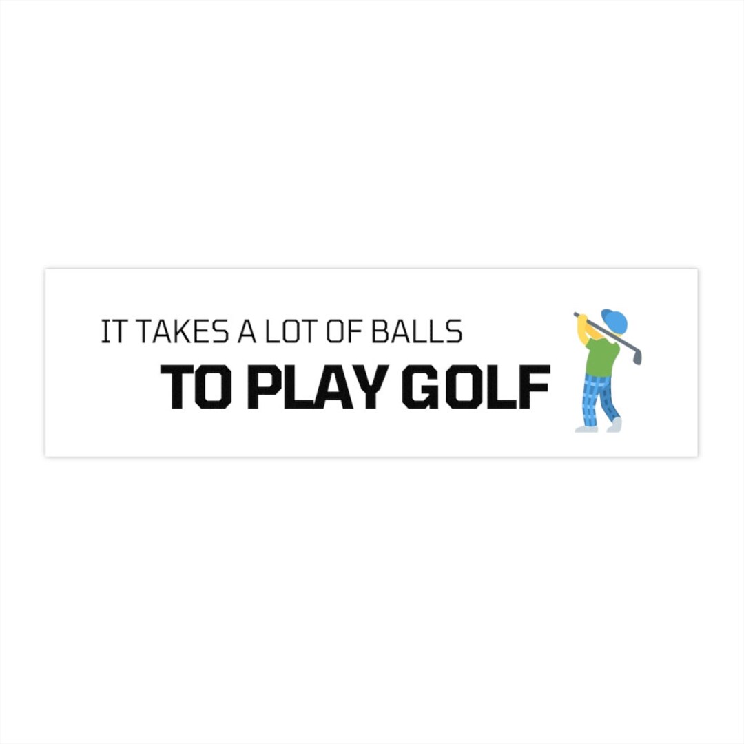 Golf Bumper Sticker, Gift for Golfer, Present for Golf Player, Golfing ...