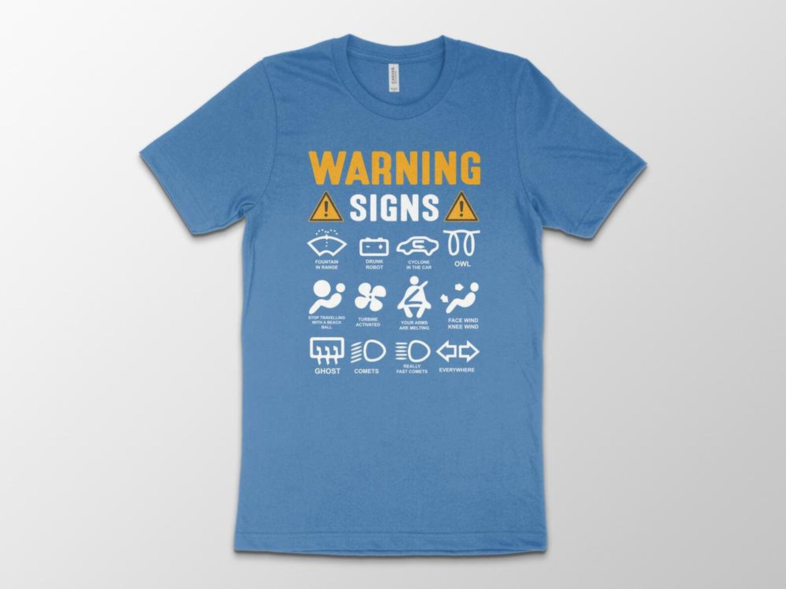 Funny Car Warning Signs Shirt, Funny Dash Icons T-shirt, Car Warning ...