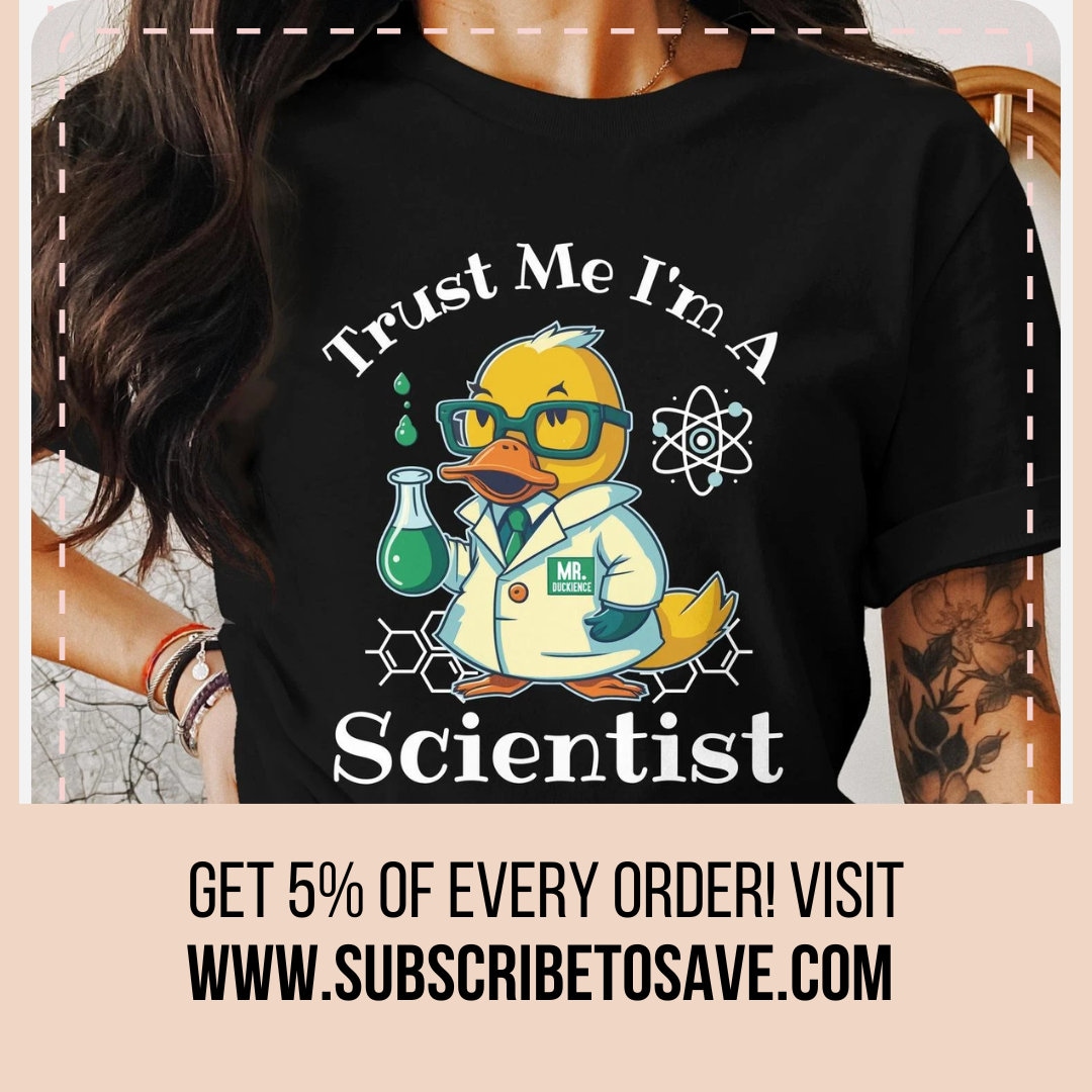 Trust Me I'm A Scientist Rubber Duck T-shirt, Science Teacher Gift ...