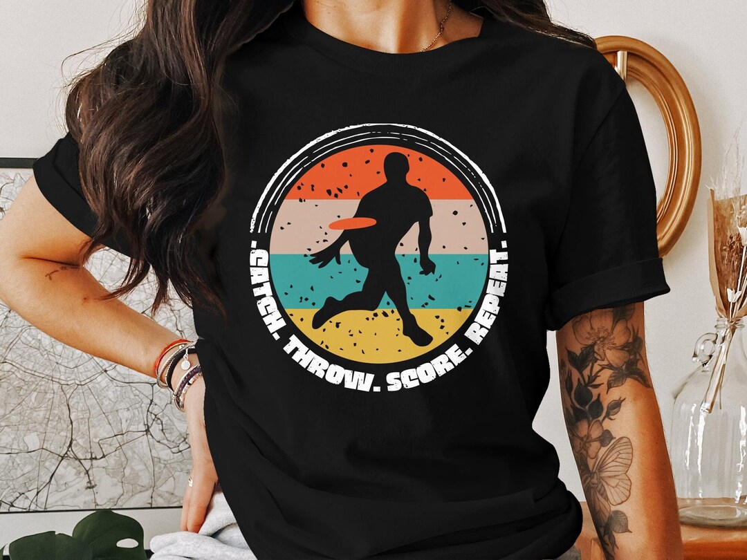 Retro Ultimate Frisbee T-shirt, Ultimate Frisbee Gift, Frisbee Player ...