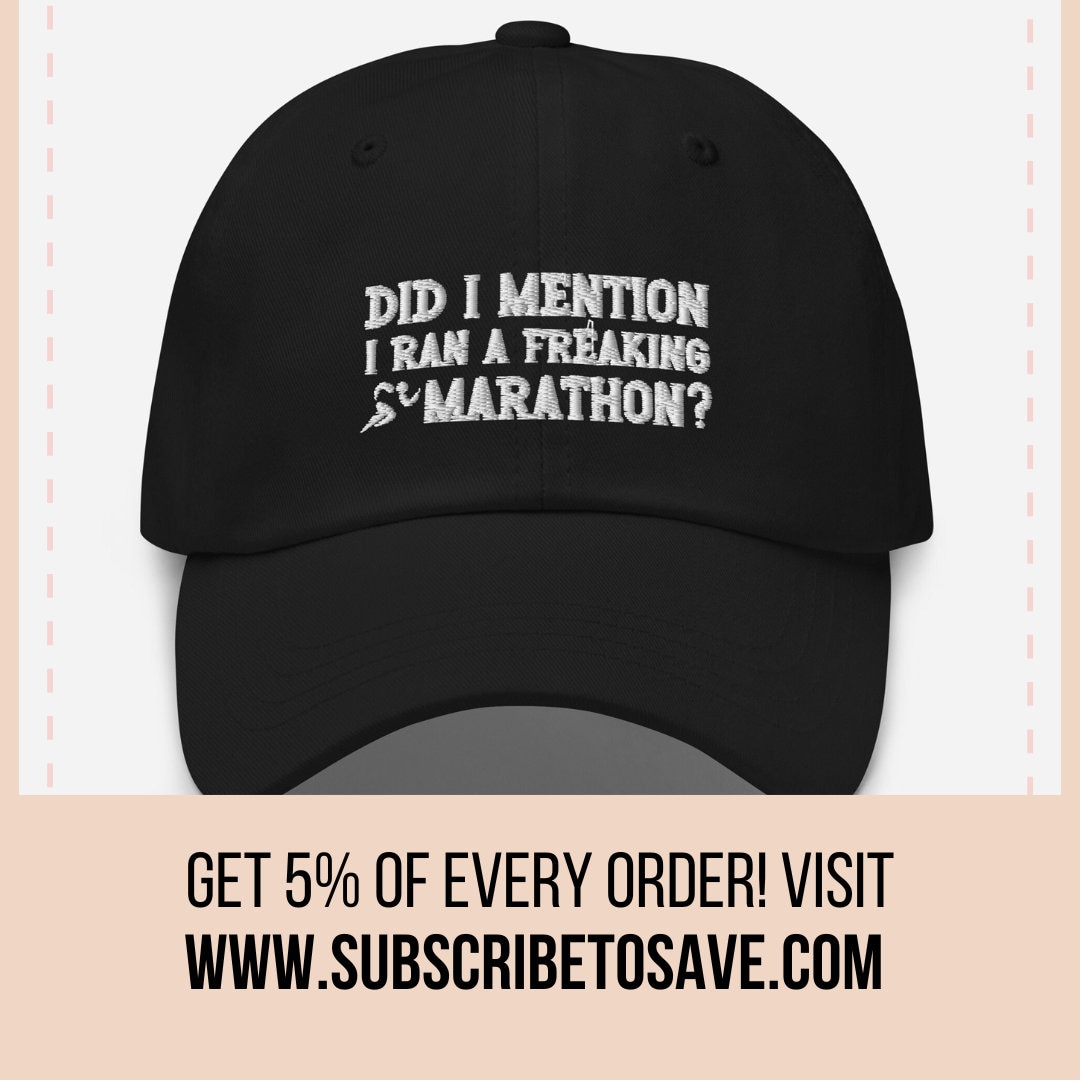 I Ran A Marathon Hat, First Marathon Runner Gift, Marathon Running ...