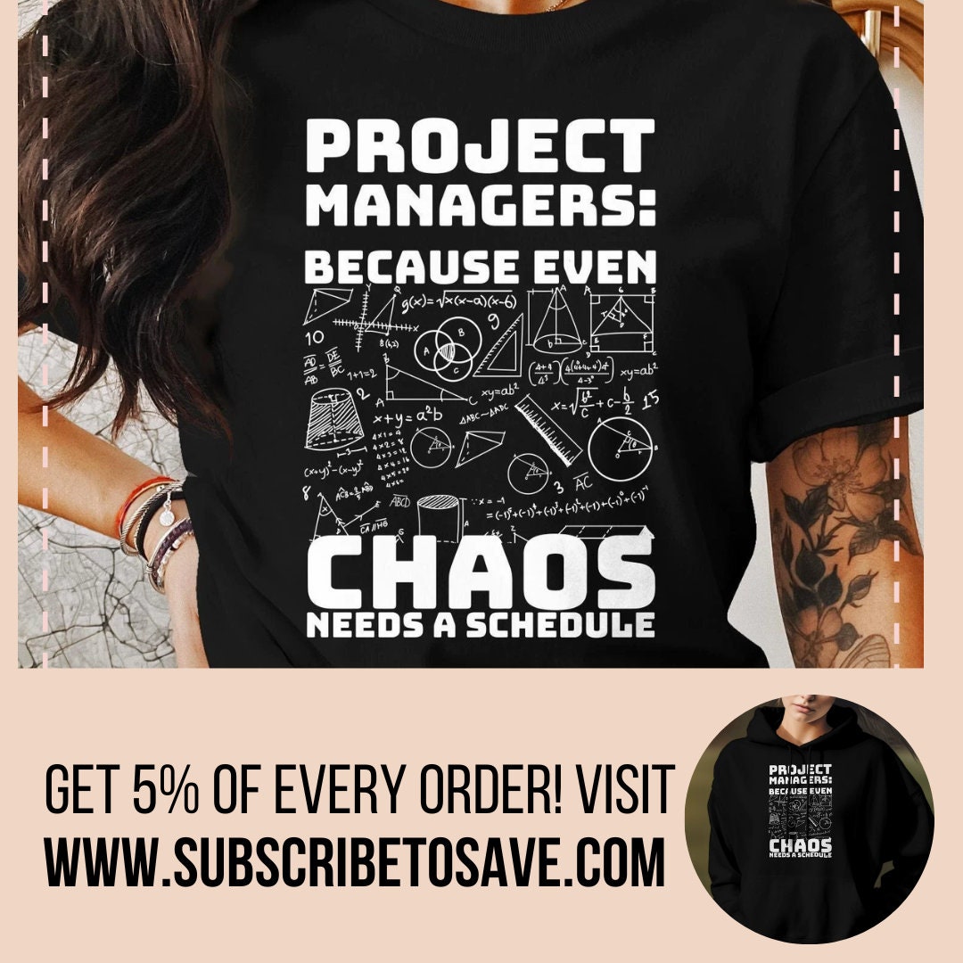 Project Manager T-shirt, Project Management Tshirt, Project Director ...