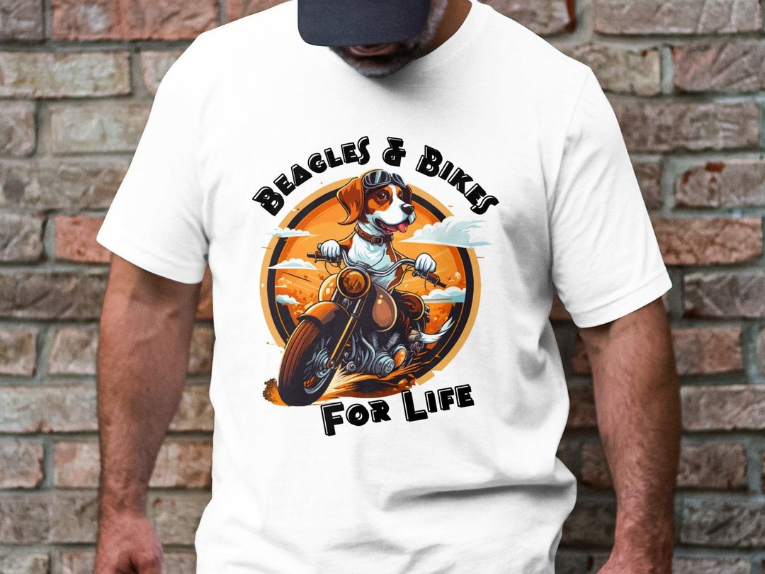 Beagles and Bikes Dog Riding Motorcycle T-shirt, Dog Lover Gift, Beagle ...