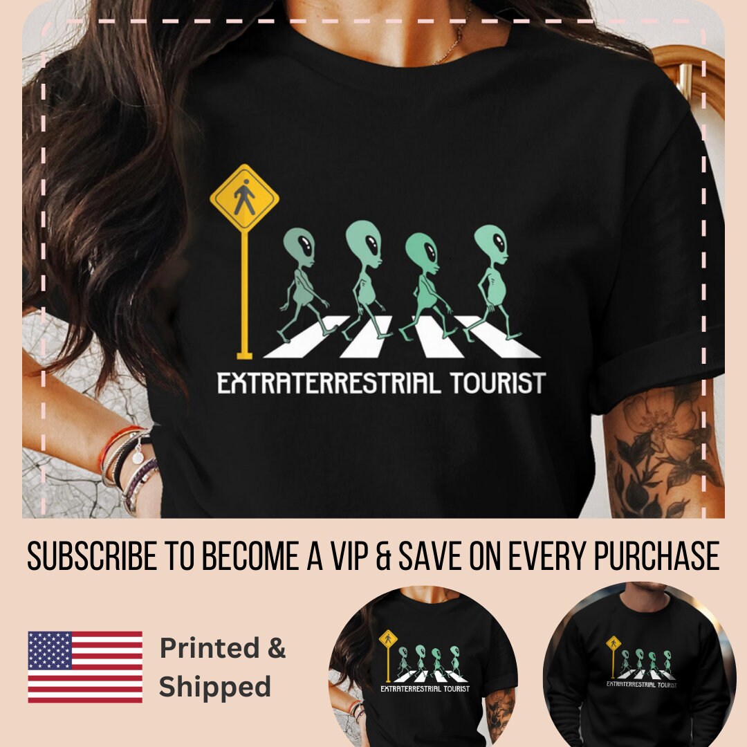 Aliens, Ufos and Extra Terrestrial Shirts, Funny Walking Aliens Shirt ...