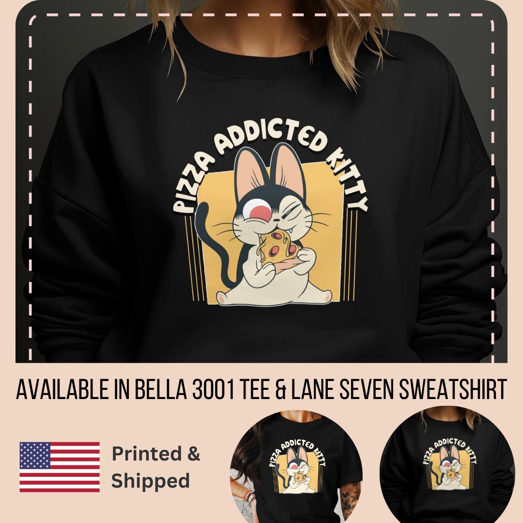 Cat Eating Pizza T-shirt, Funny Cat Shirt, Pizza Shirt, Pizza Lover ...