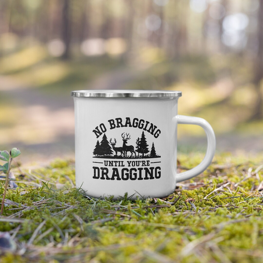 Buck Hunting Enamel Mug, Hunting Season Gift Idea, Present for Hunter ...