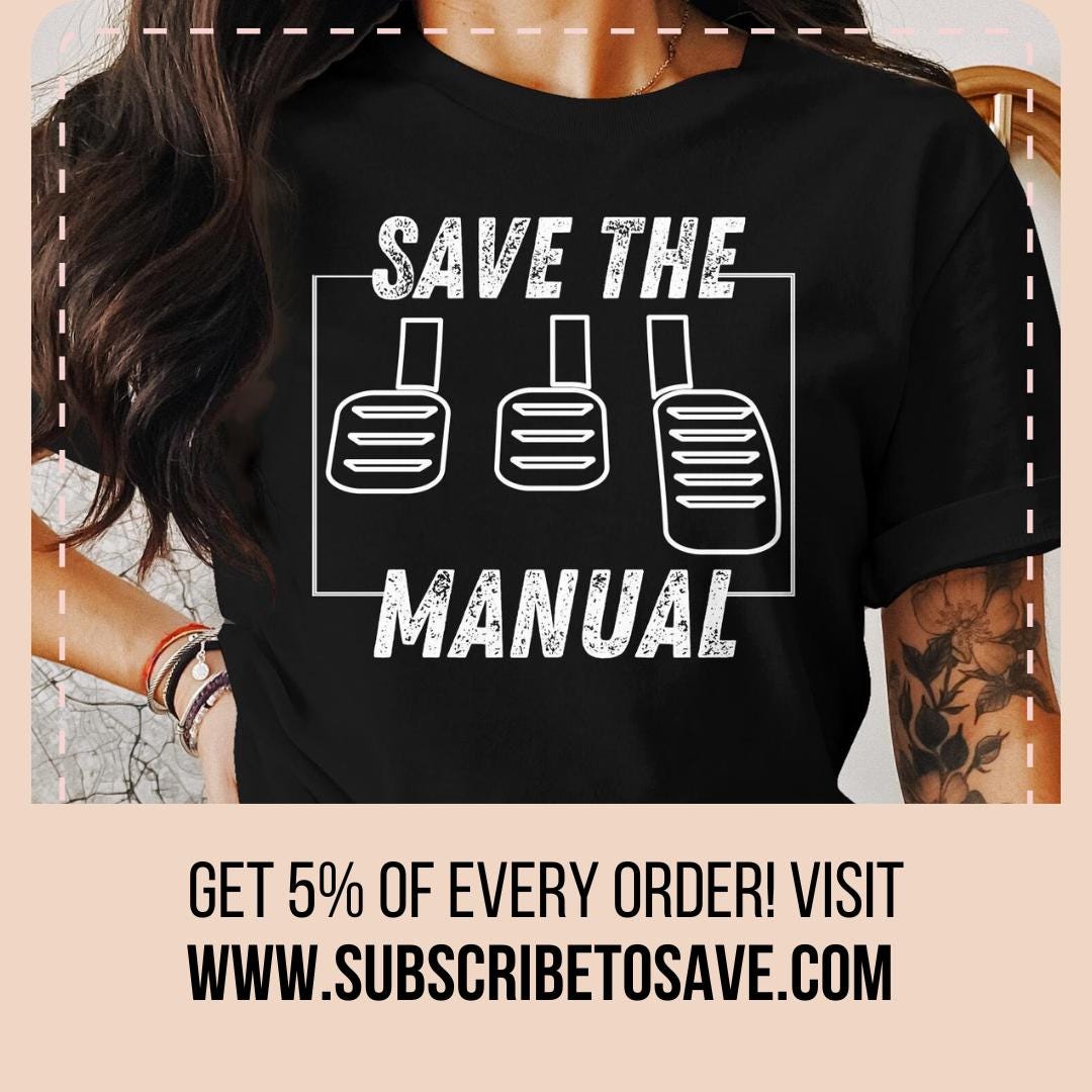 Save the Manual Shirt, Car Guy Shirt, Car Enthusiast Tee, Gift for Him ...