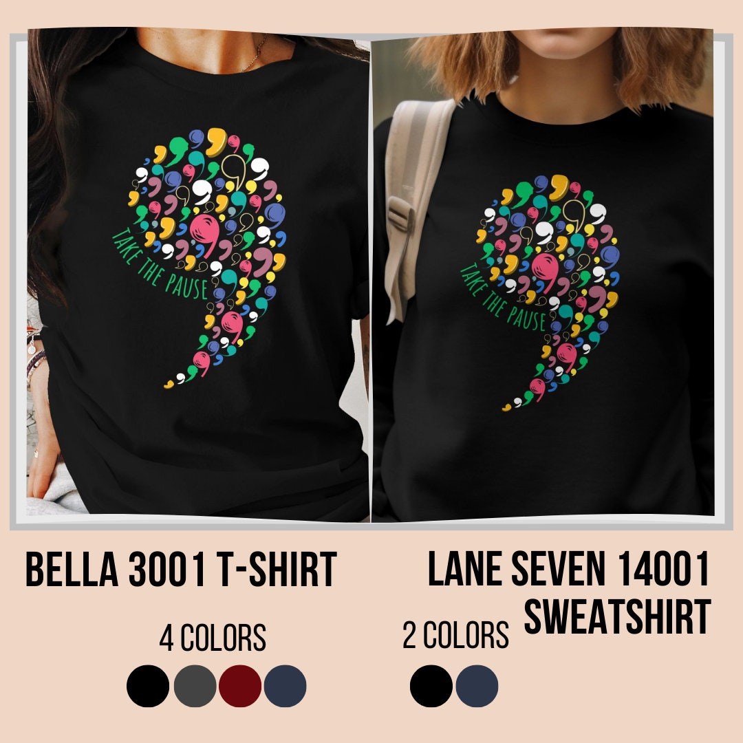 Take the Pause Commas T-shirt Punctuation Shirt English - Etsy