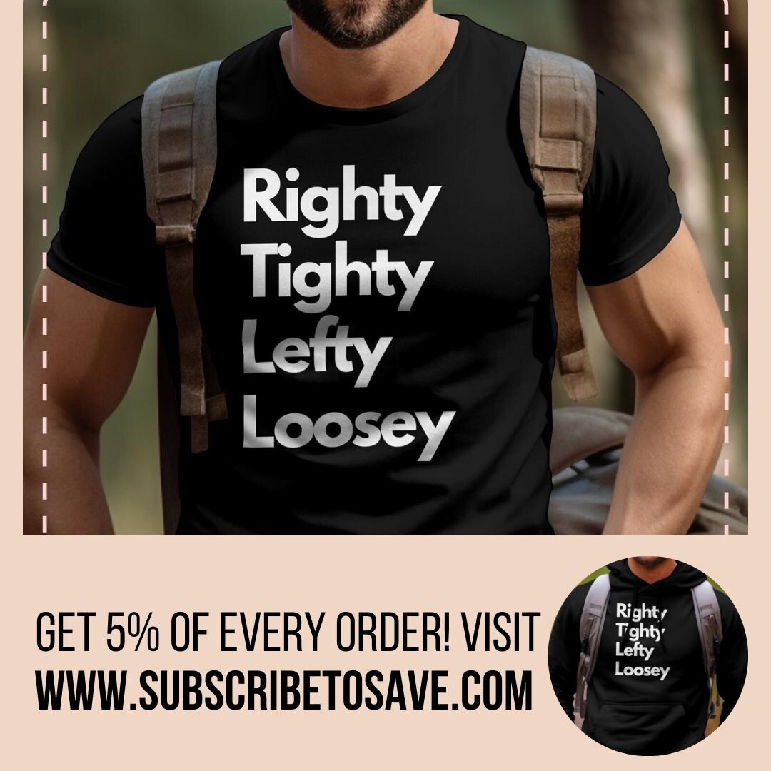 Tradie Tee, Righty Tighty Lefty Loosey T-shirt, Handyman Shirt, Gift ...