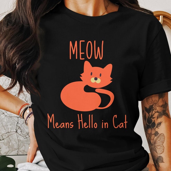 Meow T Shirt - Etsy