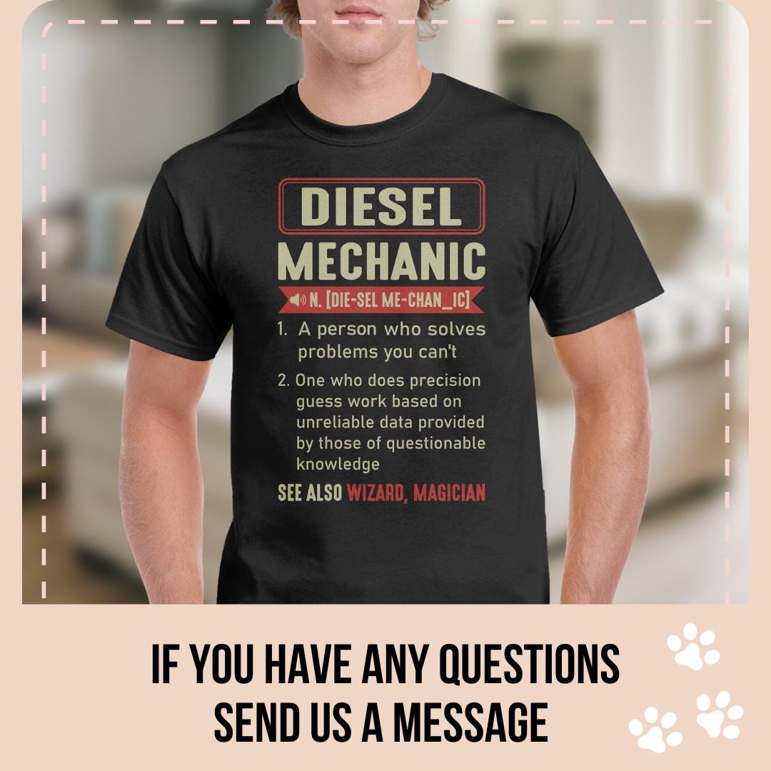 Diesel Mechanic Definition Shirt, Diesel Mechanic, Diesel Mechanic Gift ...