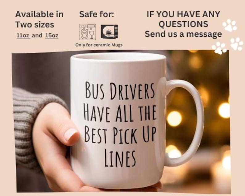 Bus Driver Coffee Mug, School Bus Driver, Mug for Bus Driver, Transit ...