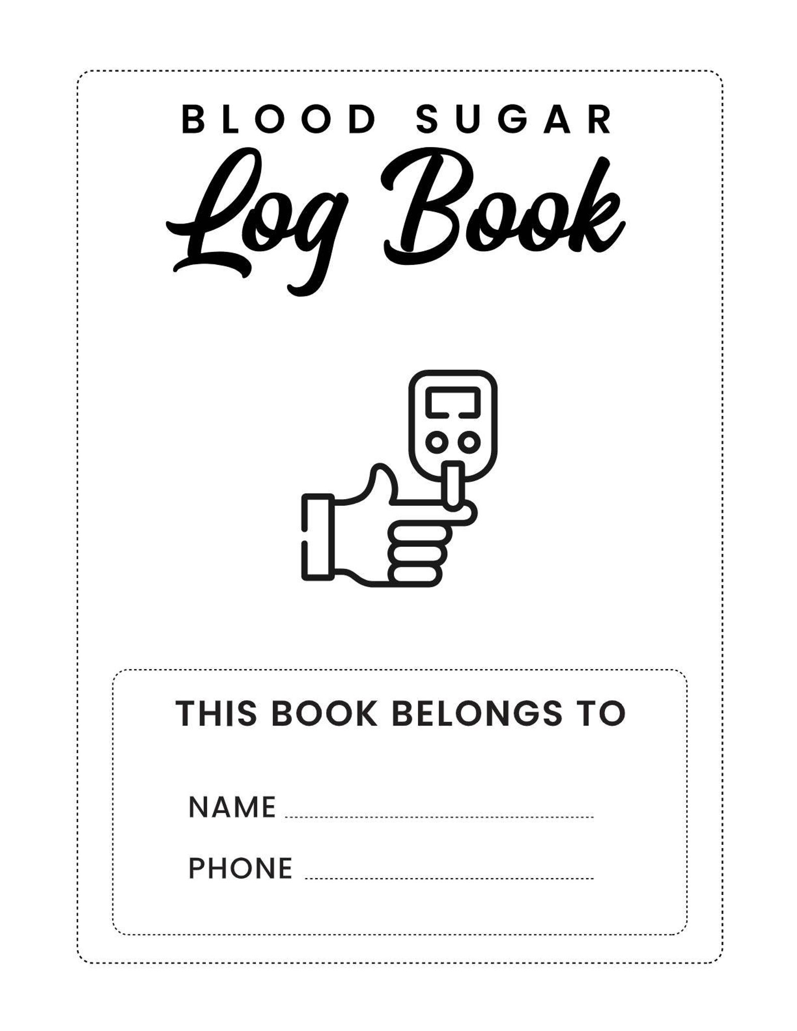 Blood Sugar Level Tracker Printable Booklet, Blood Glucose Level ...