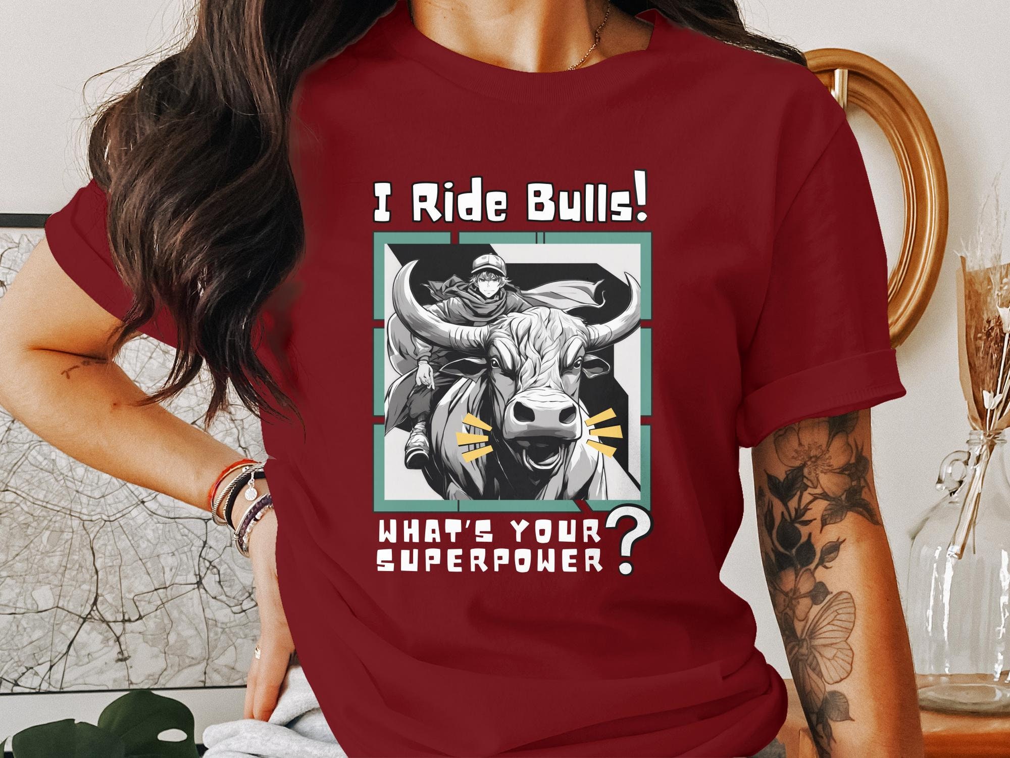 I Ride Bulls T-shirt, Western Shirt, Rodeo Shirt, Bull Riding Shirt ...