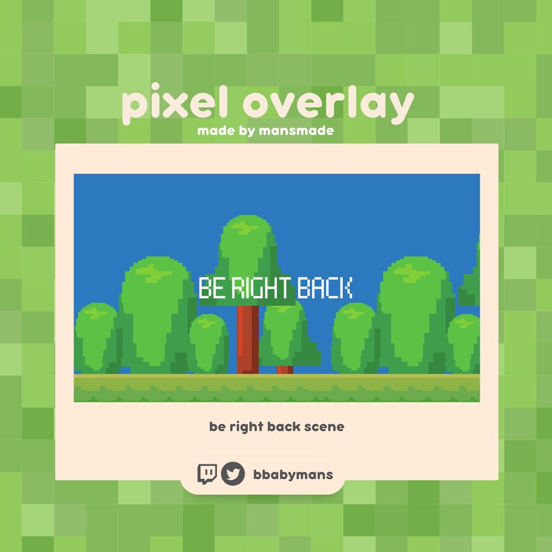 Full Twitch Package Pixel Art Twitch Overlay, Scenes and Banners ...