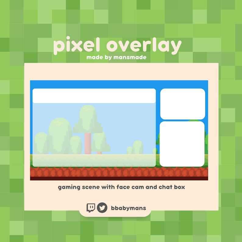 Full Twitch Package Pixel Art Twitch Overlay, Scenes and Banners ...
